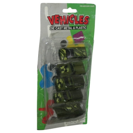 Dollar Tree Army Military Camo Die-Cast Metal & Plastic Vehicles Set ...