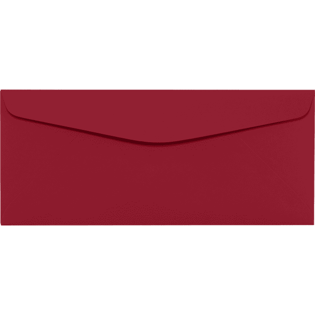 LUXPaper #10 Regular Envelopes, 80lb. Garnet Red, 4 1/8 x 9 1/2, 250 ...