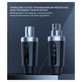 2X New XLR Adapter System Wireless Microphone Transmitter Receiver for ...