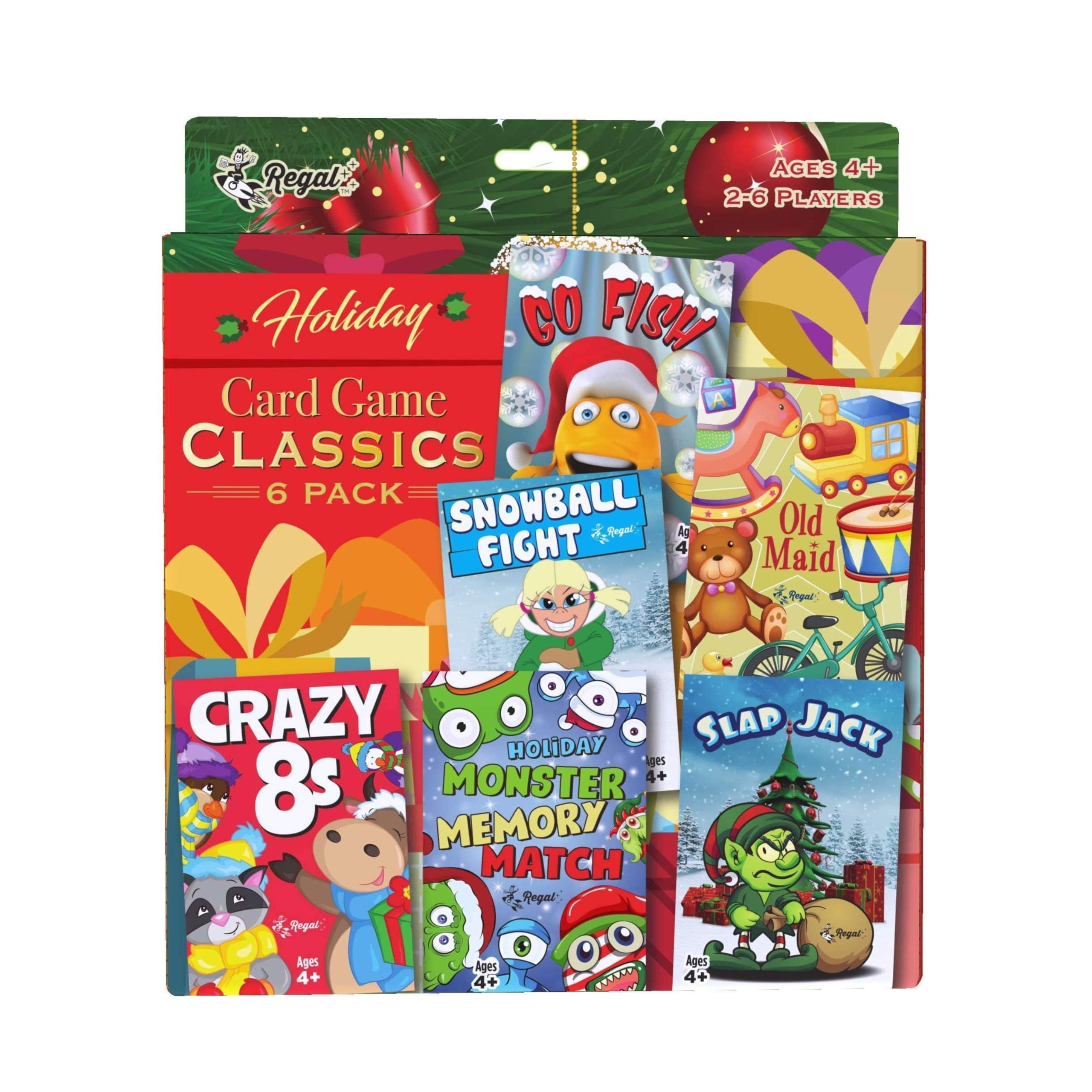 Juegos de cartas Regal Games para niños Go Fish Crazy 8's Old Maid ...