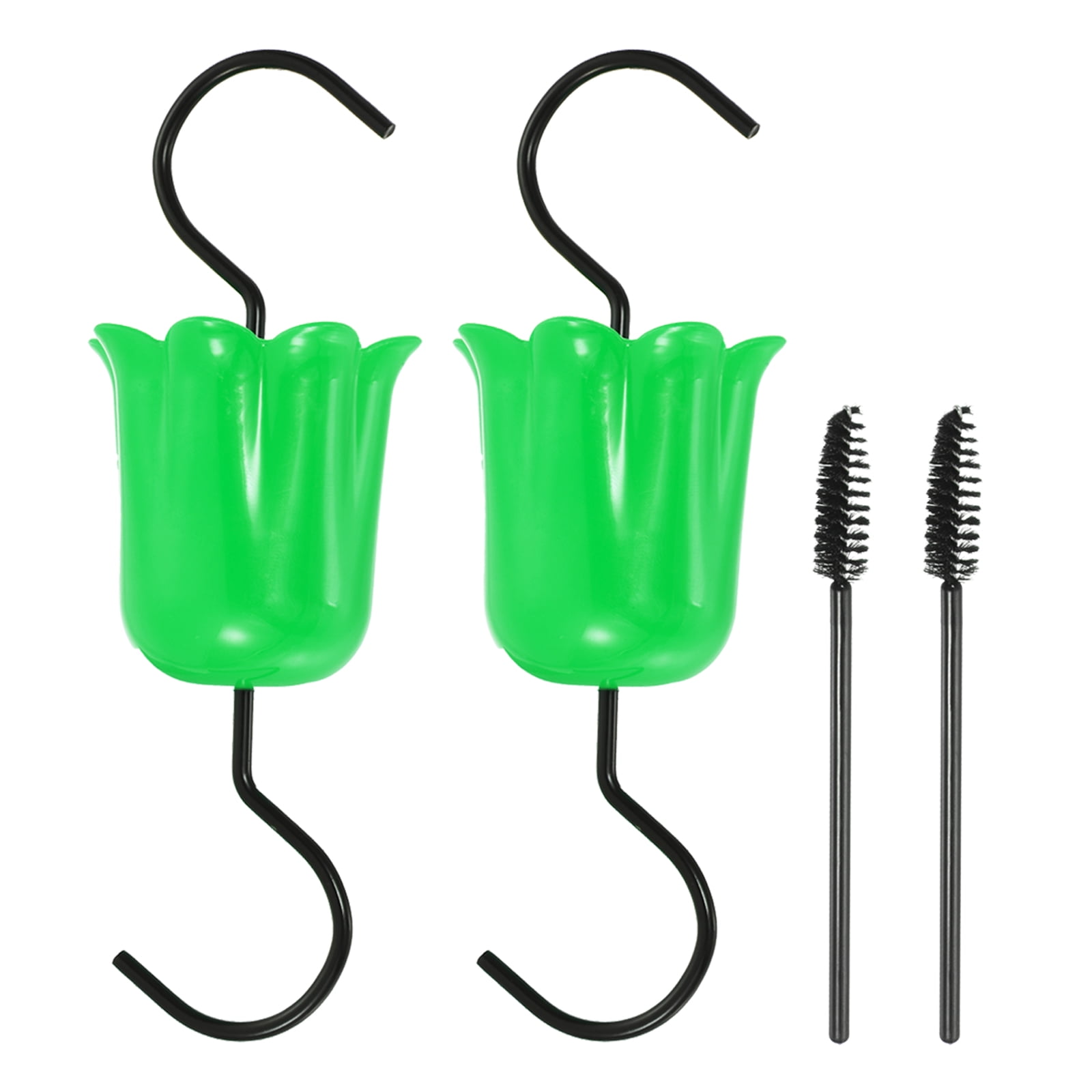 Uxcell Hummingbird Feeder Moat, Plastic Flower Guard with Hanging Hook ...