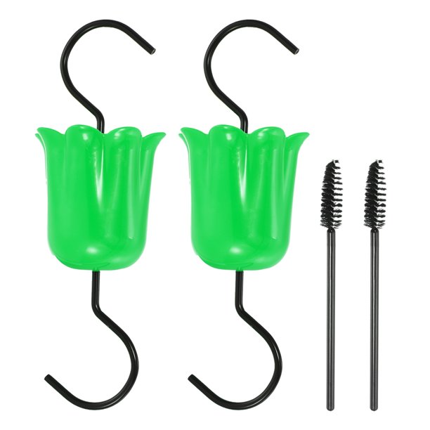 Uxcell Hummingbird Feeder Moat, Plastic Flower Guard with Hanging Hook ...