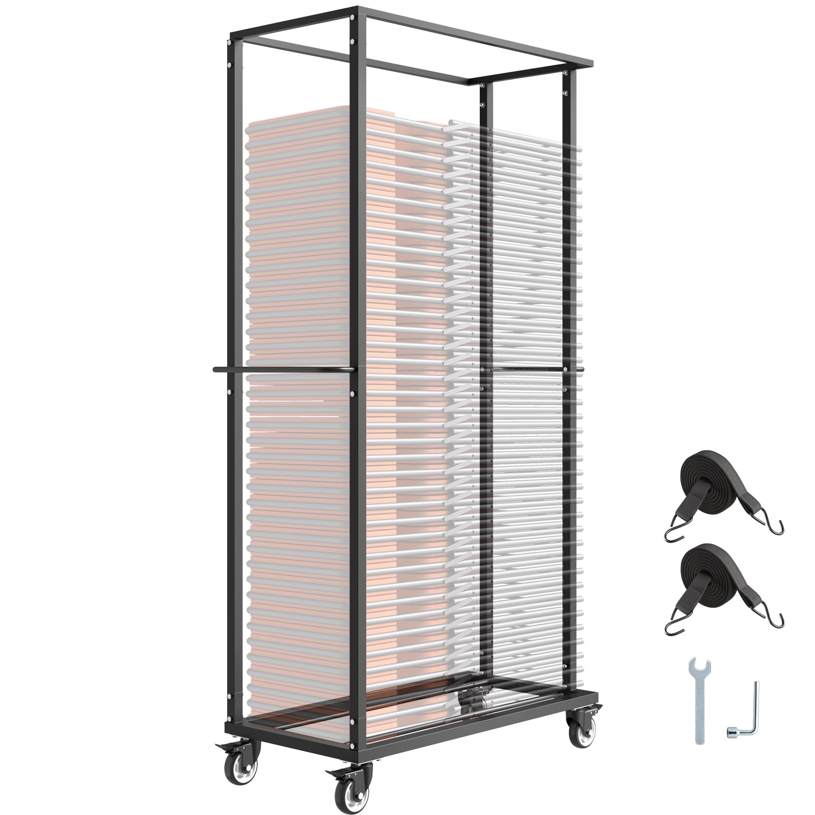 Click here for Vevor Folding Chair Rack Cart For 60 Chairs Of 500... prices