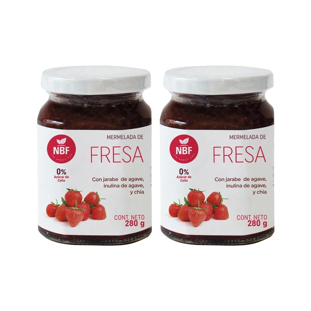 Duo Pack Mermelada NBF Con Chia e Inulina de Agave Oránica Sabor Fresa ...
