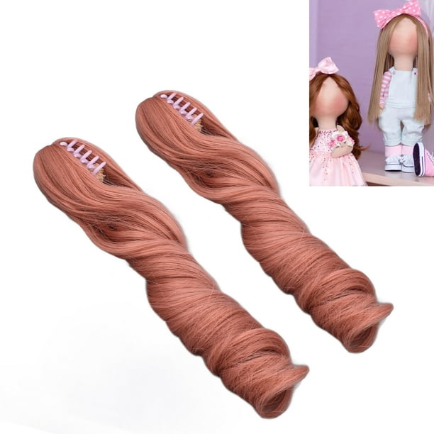 Pelucas De Pelo De Muñeca, Muñecas De Seda Suave, Rizos De Pelo, Trama ...