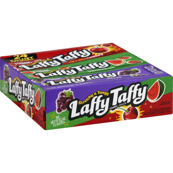 Stretchy & Tangy LAFFY TAFFY Variety 24 ct Carton - Walmart.com
