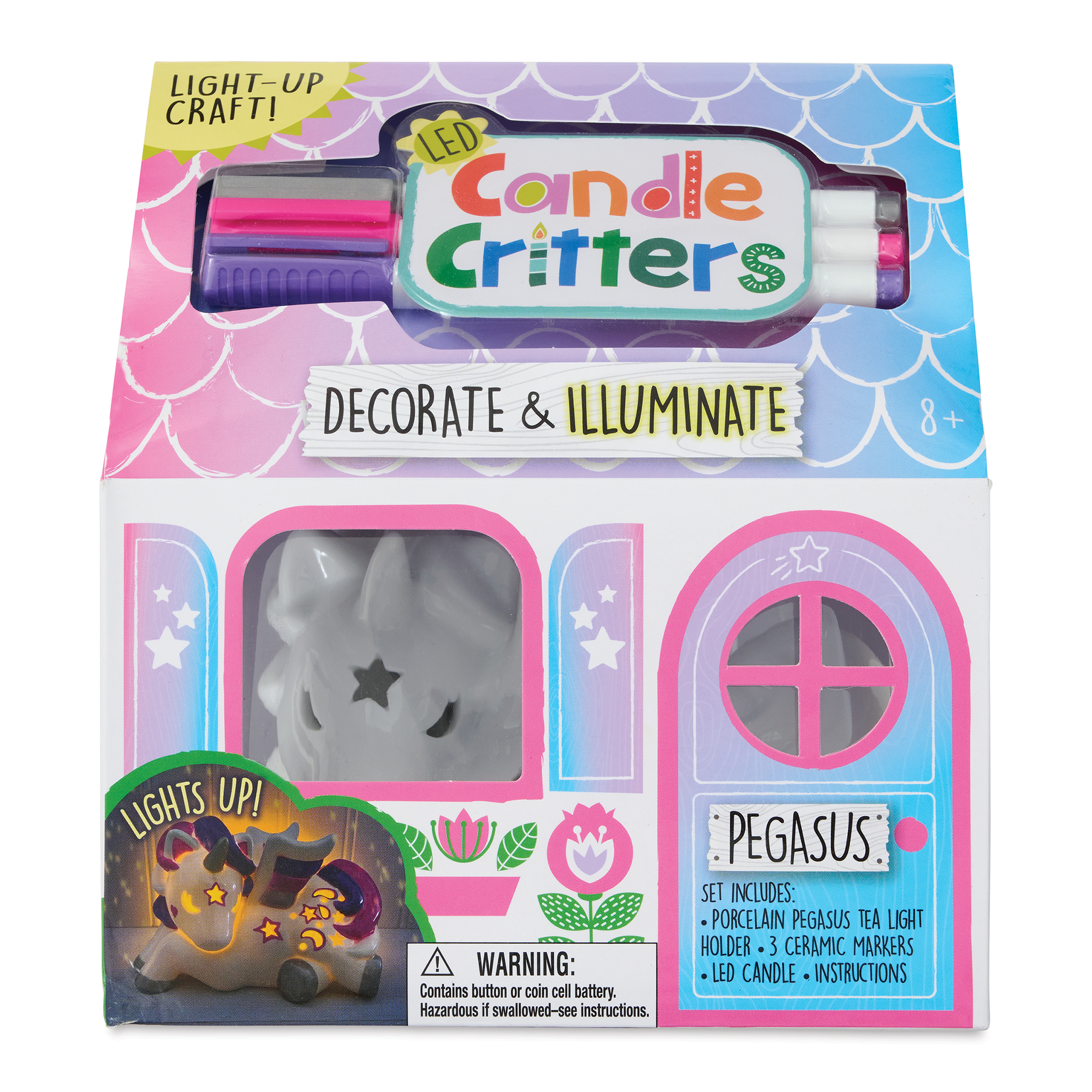 Bright Stripes LED Candle Critters Kit - Pegasus - Walmart.com
