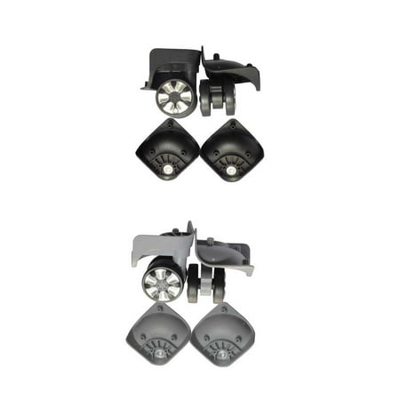 2 Pieces Suitcase Wheels Replacement Roller Removable Fixing Swivel ...