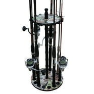 Organized Fishing 24-Rod Deluxe Round Floor Rack, Oak Finish - Walmart.com