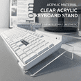 Minimal Acrylic Single-Layer Keyboard Stand, 16x5.6 in Batteryless Home ...