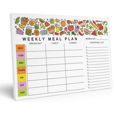 Weekly Meal Planner : Awesome Organizer for Shopping and Cooking with ...