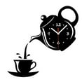 Work with your hand to create a DIY Acrylic Tea Cup Clock. It comes ...