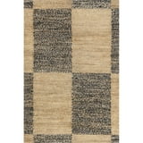 nuLOOM Michaela Abstract Checkered Jute Area Rug, 5' x 8', Natural ...