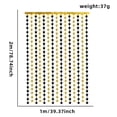 Graduation Party Decoration Rain Curtain Black and Gold Star Backdrop ...