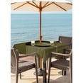 Black Circle Square Outdoor Tablecloth with Umbrella Hole Japanese ...