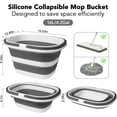 16L Foldable Mop Bucket Portable Handle Multi-Purpose For Car Wash Home ...