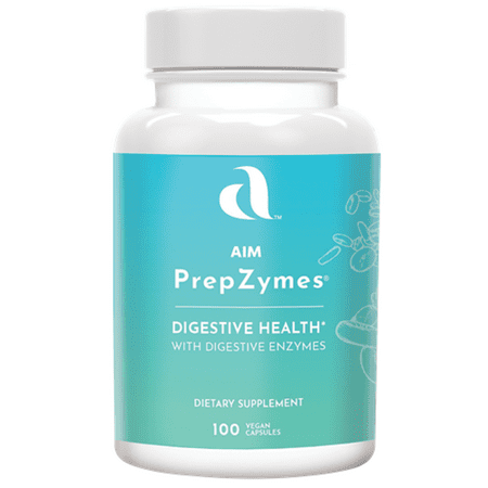 AIM PrepZymes Digestive Health, Enzymes Dietary Supplements 100 Vegan ...