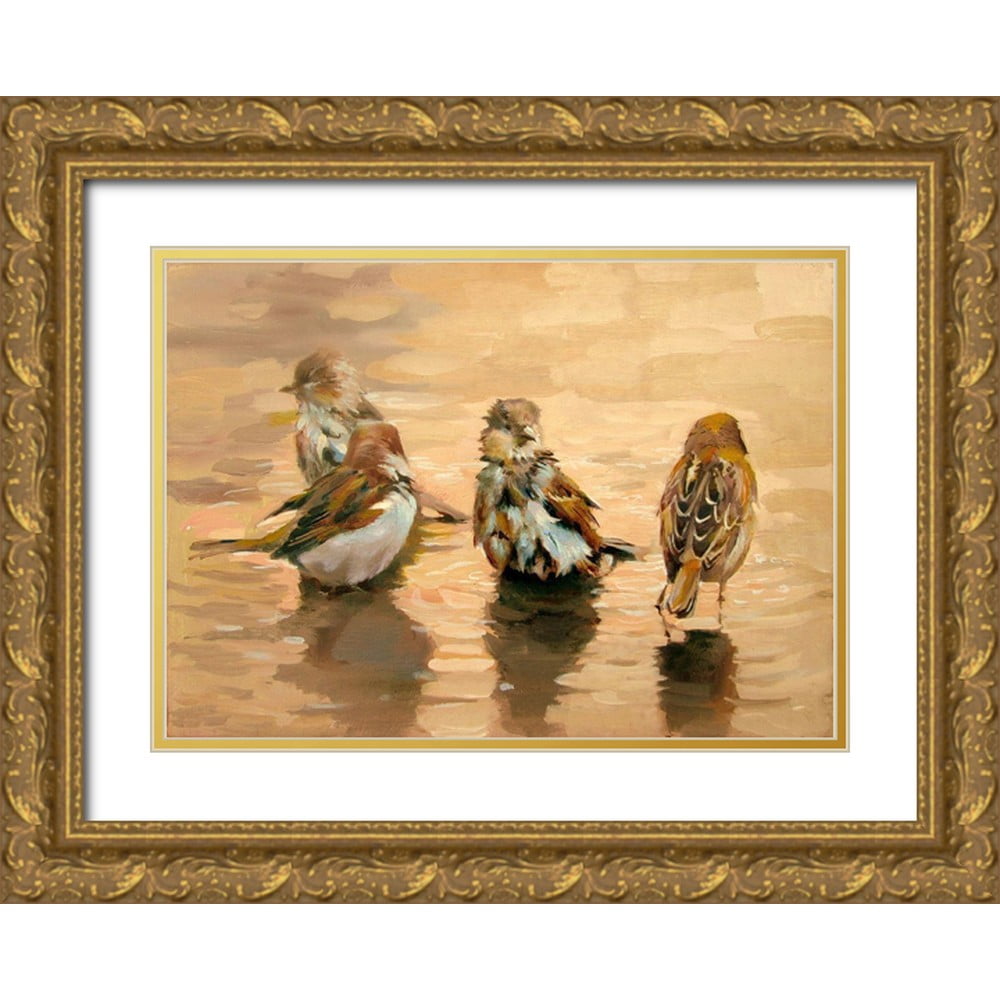 Pautov, Igor 32x24 Gold Ornate Wood Framed with Double Matting Museum ...