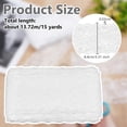 15 Yards/13.7m White Nylon Stretchy Lace Ribbon 3-1/4 inch Wide Floral ...