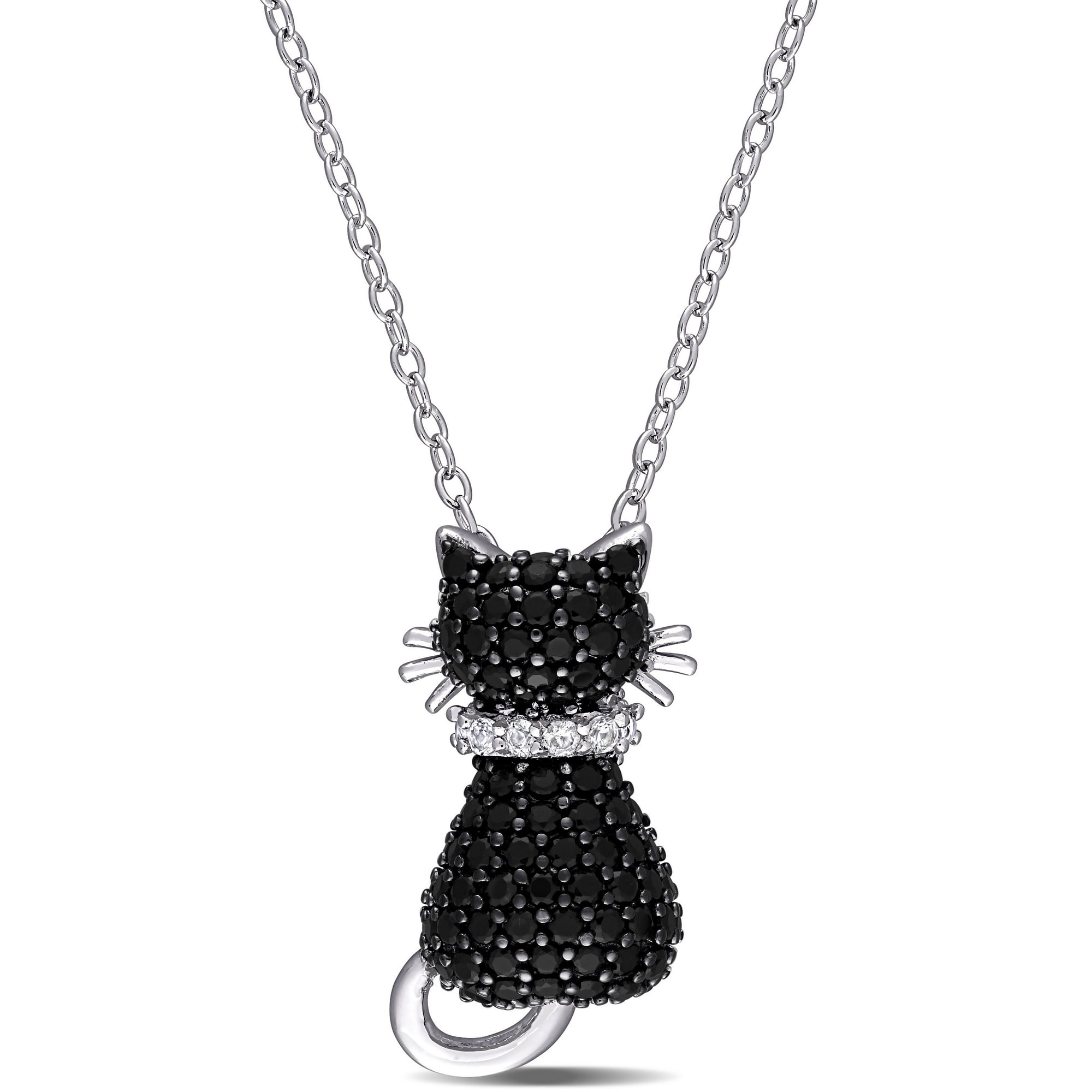 Click here for Miabella 2-3/8 Carat T. G.W. Black Spinel And Crea... prices