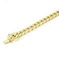 10k Yellow Gold High Polished 7mm Wide Miami Cuban Bracelet Box Clasp 8 ...