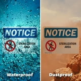 (2 Pack) Sterilization Area Sign - Walmart.com