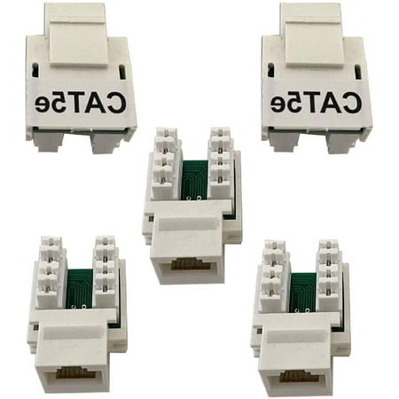 (5-Pack) CAT5E Keystone Jack Ethernet Wall Jack CAT5E Network Coupler ...