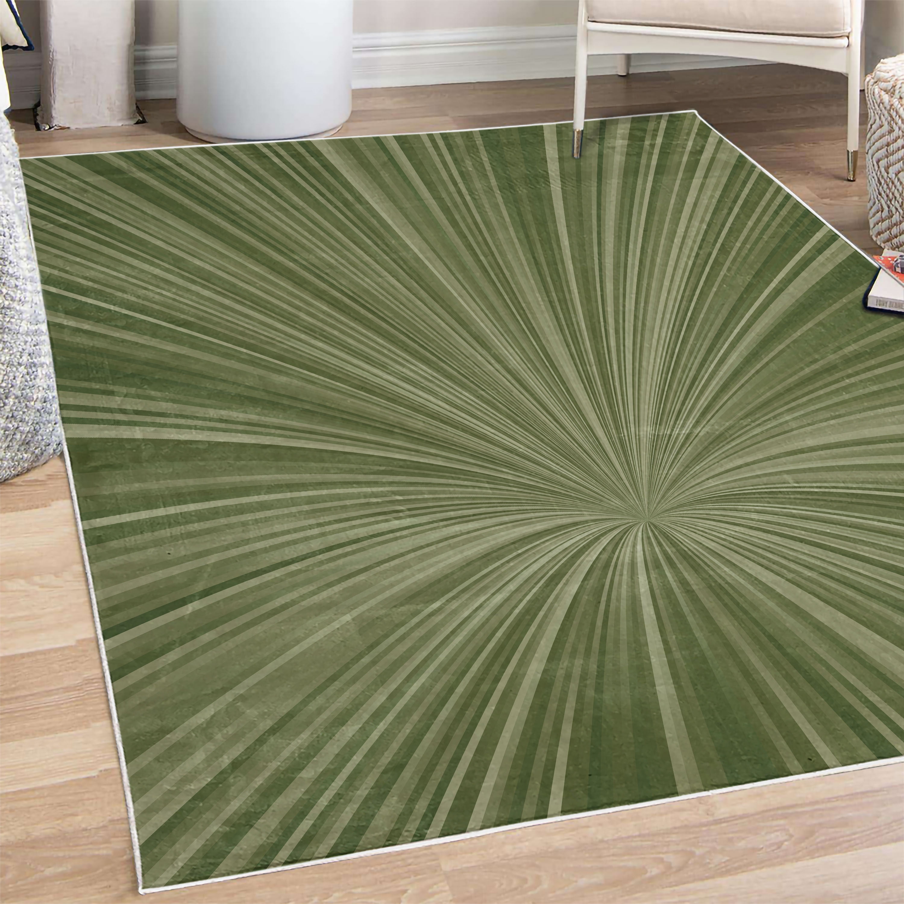 Abstract Art Decorative Rug, Vortex Design with Fireworks Celebration ...