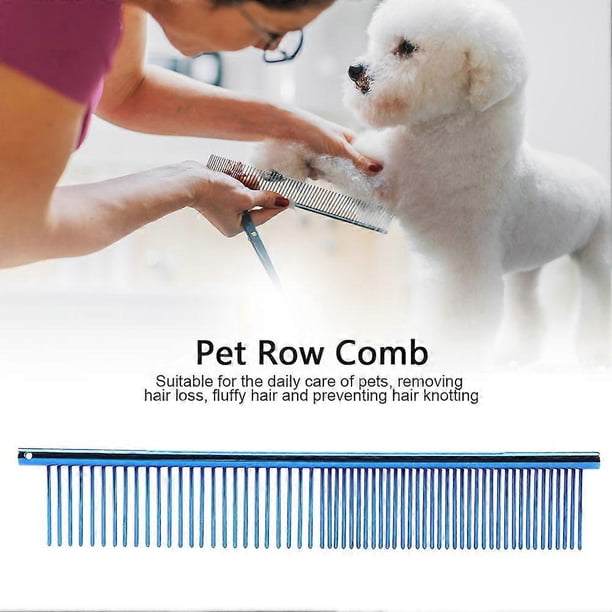 Pet Hair Row Comb Stainless Steel Brush Grooming Knot Deshedding Tool ...