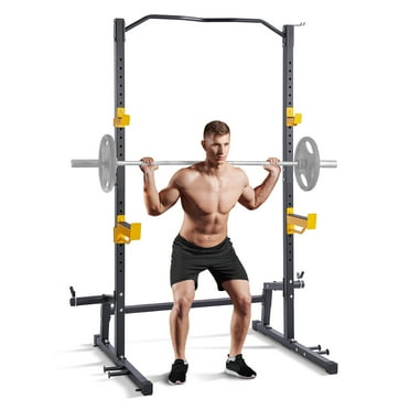 Mikolo Foldable Power Rack Cage,1000lbs Capacity Wall Mounted Squat ...