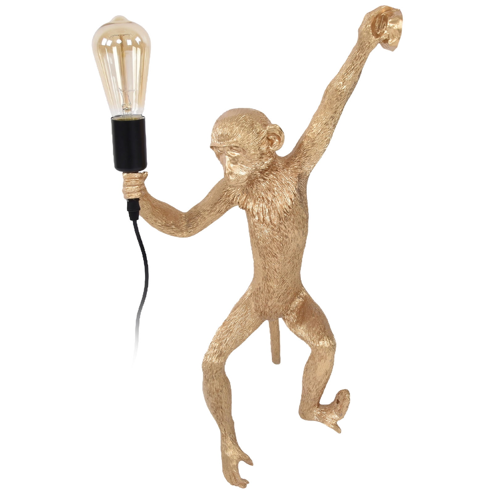 Monkey Hanging Light,110‑220V E27 Monkey Wall Resin Monkey Light Monkey ...