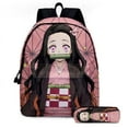 Demon Slayer print backpack, cartoon Nezuko Kamado anime backpack ...