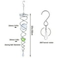 12 inch Gazing Ball Spiral Tail, Prefdo Stainless Steel Wind Spinner ...
