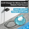 JUNXIAO-12.6V Charger for Winny Pool Cleaner, Replacement Charger ...