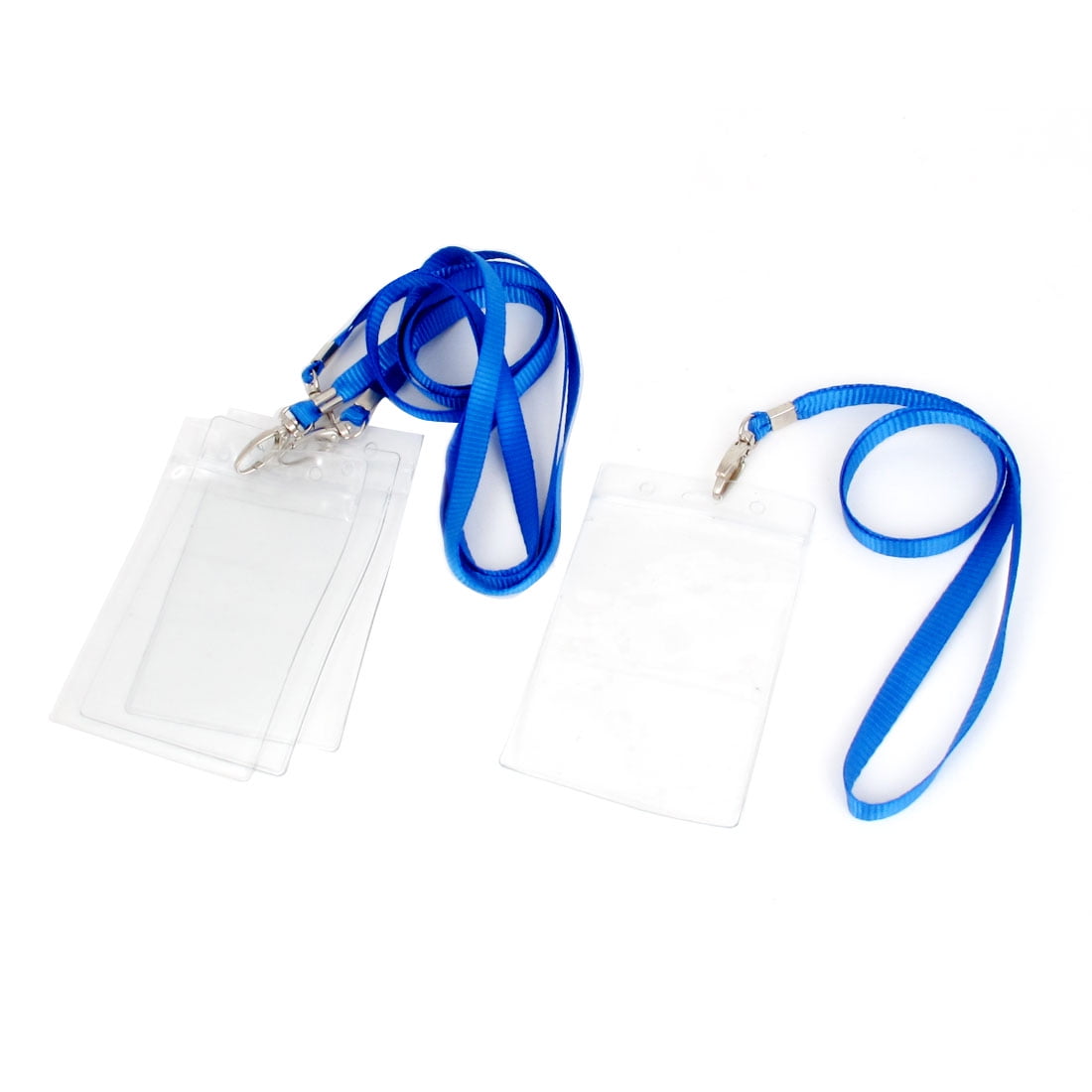 4pcs 12.5cm x 8cm Clear Plastic Vertical ID Name Card Badge Holder ...