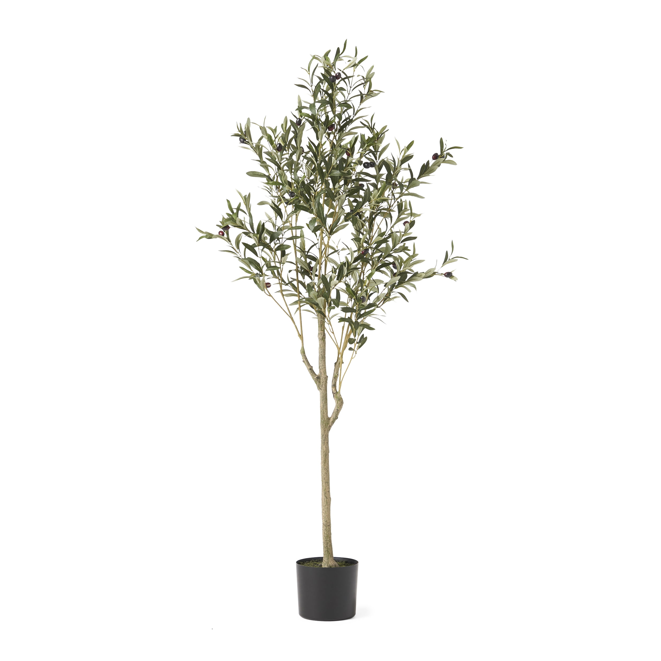 Taos 5' x 2' Artificial Tabletop Olive Tree, Green - Walmart.com