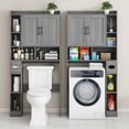 Over the Toilet Storage Cabinet with Barn Doors, Farmhouse Style ...