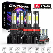 For Ford Edge 2007-2010 LED Headlight High Low Beam Fog Light Lamps Kit ...