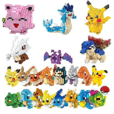 Small Building Pokemon Building Blocks Small Cartoon Pikachu Animal ...
