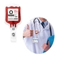 Unique Blood Bag Shape Badge Reel Clip Business Card Holder Acrylic ...