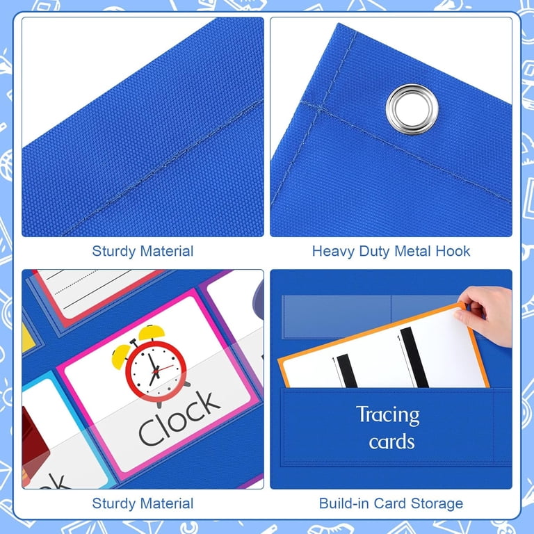 Prek Classroom Essentials Learning Center Pocket Chart, Heavy-Duty Kids ...