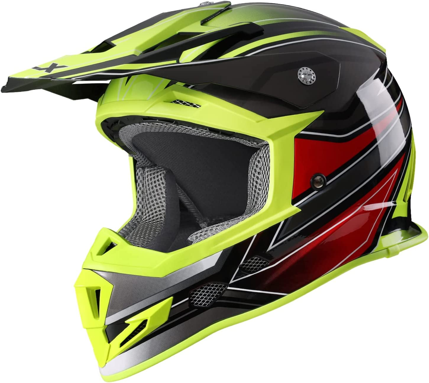 GLX GX23 Dirt Bike Off-Road Motocross ATV Motorcycle Full Face Helmet ...