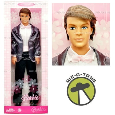 Barbie Fairytale Ken Groom Doll In Wedding Tuxedo with Pink Bowtie ...