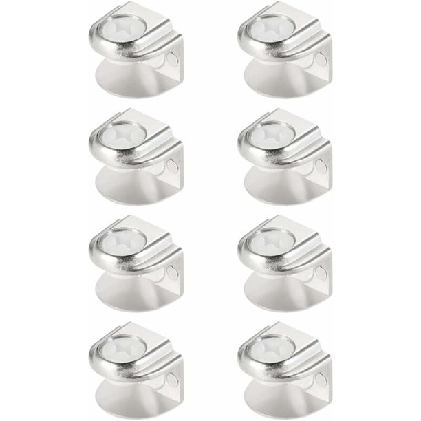 8 Pieces Glass Clamp Glass Shelf Bracket Wall Tatte Bracket Adjustable ...