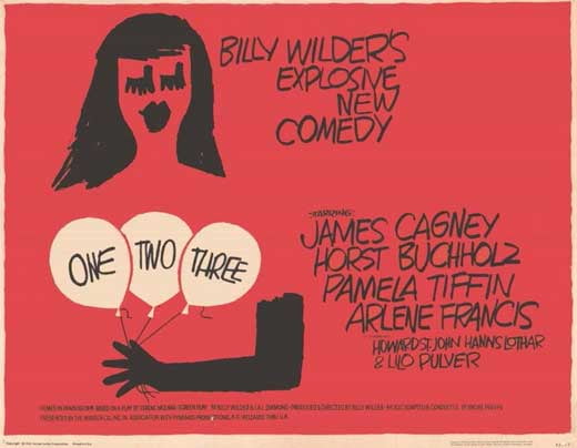 One Two Three - movie POSTER (Style A) (11" x 14") (1962) - Walmart.com