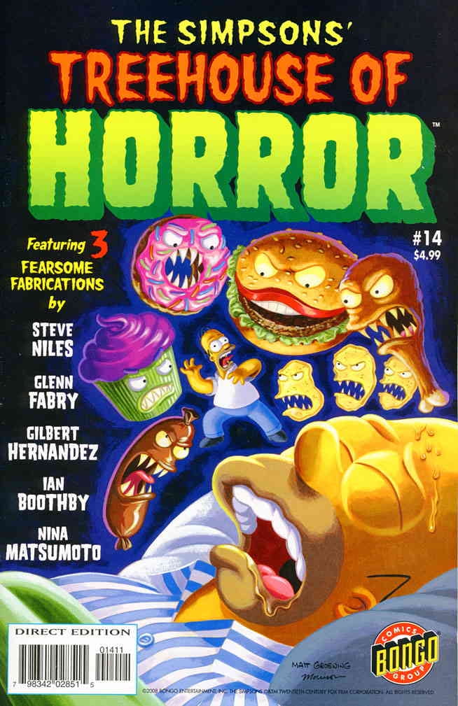 Treehouse of Horror (Bart Simpson's ) #14 VF ; Bongo Comic Book ...