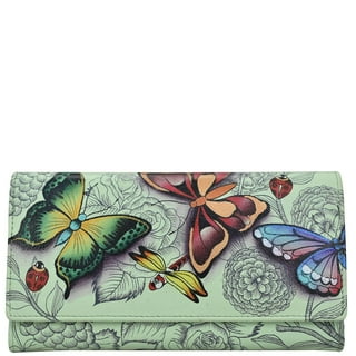 Julia Buxton Women's Heiress Checkbook Wallet Leather, Red - Walmart.com