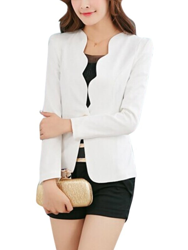 EFINNY Women's Formal Coat One Button Business Blazer Suit - Walmart.com
