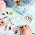 1 Set Cat Shape Alloy Enamel Pendant Locking Stitch Markers Crochet ...