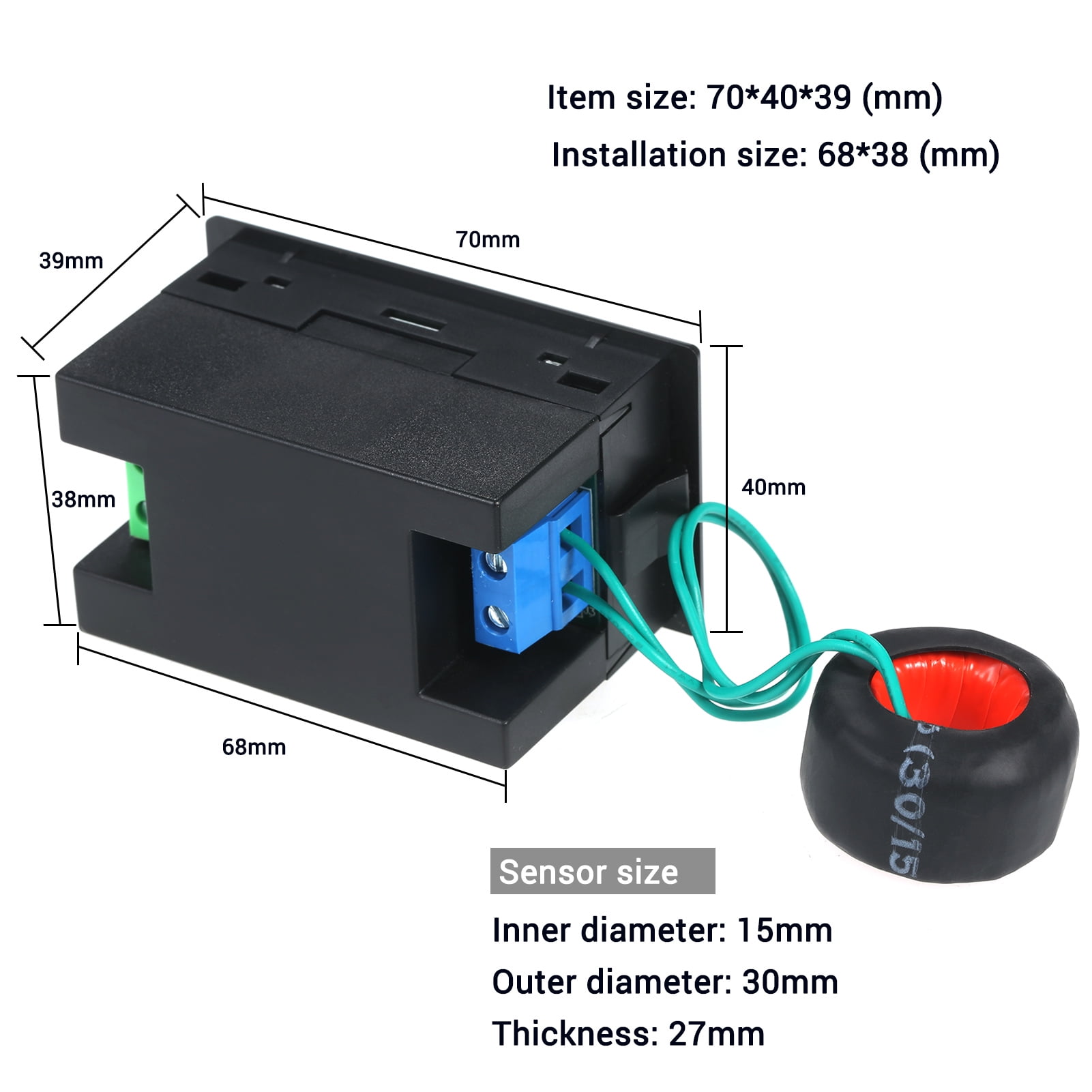 Buy Kkmoon Multi-Function Single Phase Digital Meter Lcd Display Ac Voltage Ac Current Power ...
